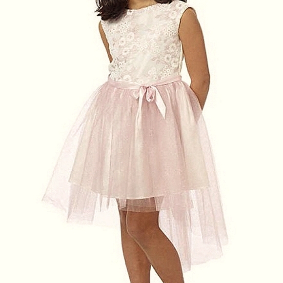 Zuni | Dresses | White Violet Metallic Embroidery High Low Dress 7 ...